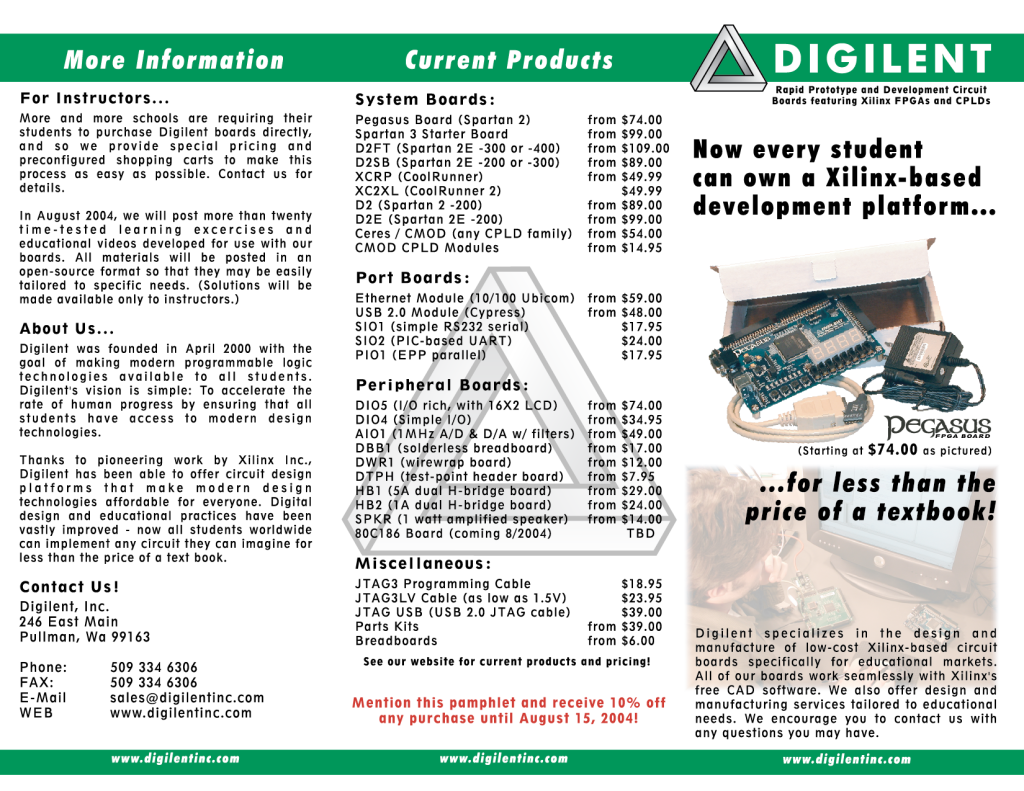 复古星期四:旧的小册子，旧的板，旧的价格!——Digilent博客 - 万博体育matext网页版